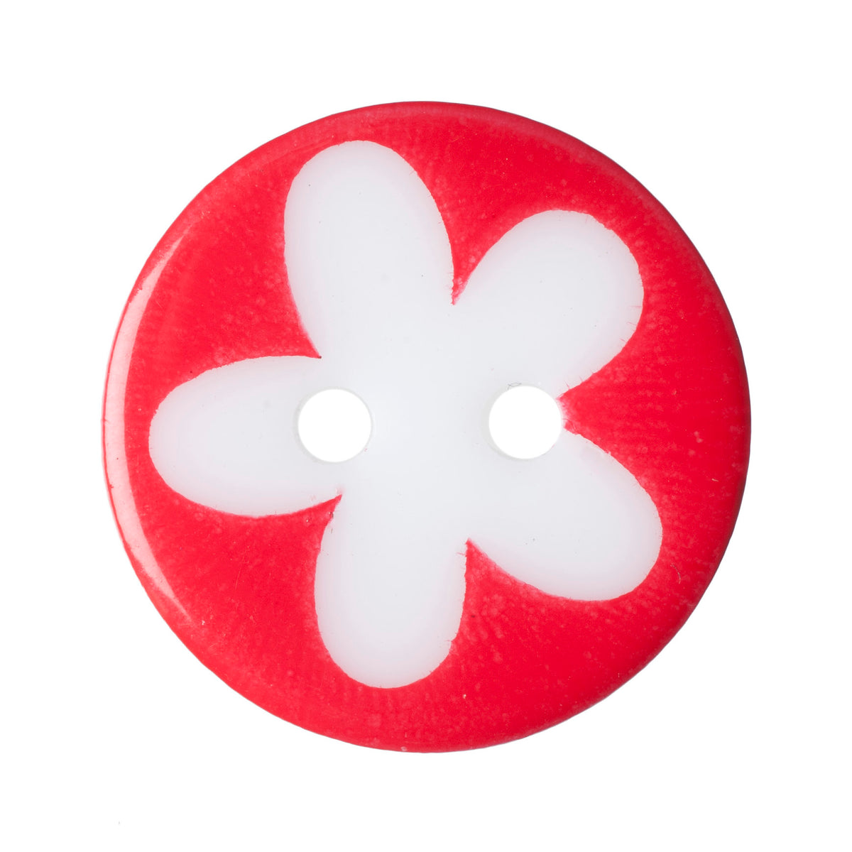 Red Flower Buttons, 17mm – EweMomma